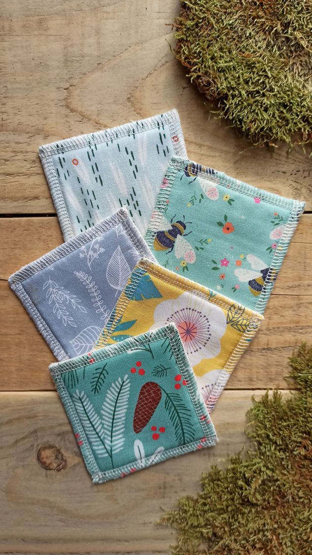 Lot de 5 petits cotons bio - Maya Créa